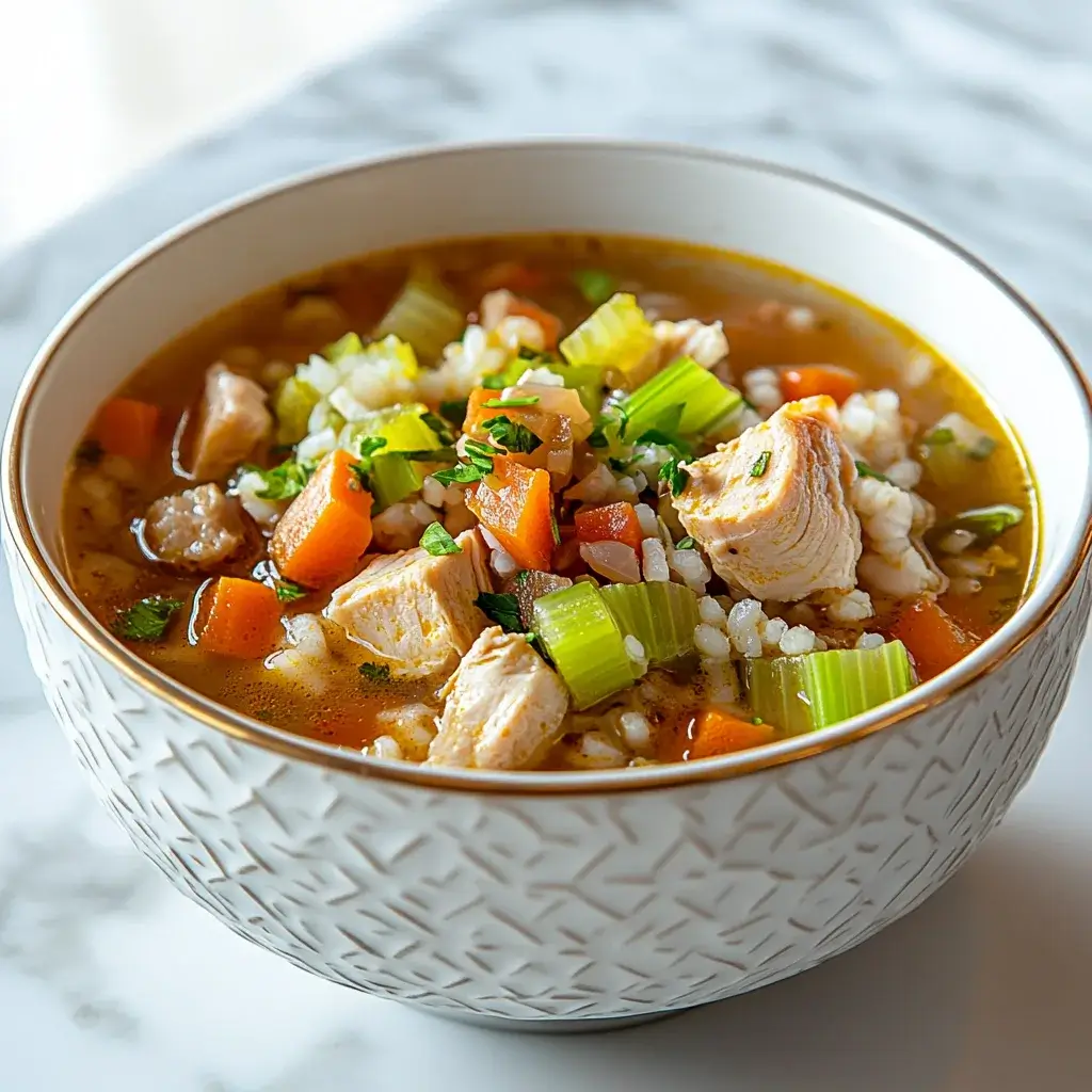 Demos Chicken Rice Soup - Easy, Comforting And Delicious